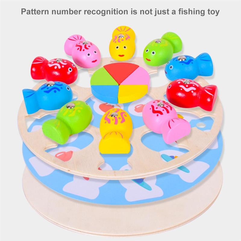 【Hot demand】Wooden Magnetic Fishing Game Toy with Tangram Puzzles Board ...