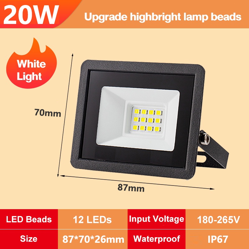 Lampu LED Light LED Waterproof Flood Light Spotlight Sensor 300W 200v ...