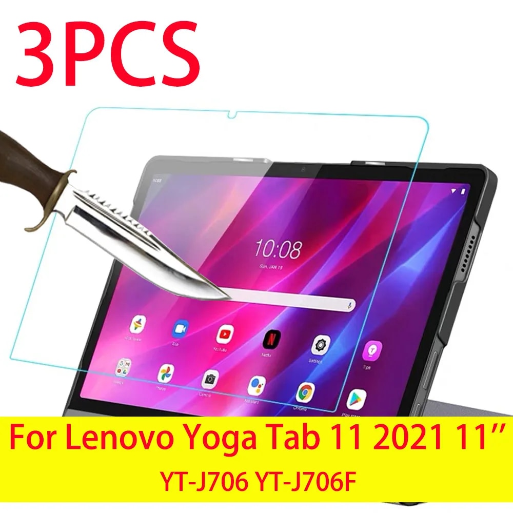3PCS Glass screen protector for Lenovo Yoga Tab 11 2021 YT-J706 YT ...