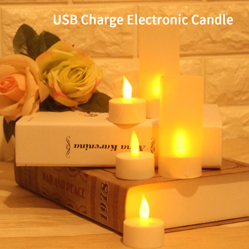 USB Charge Light Rechargeable With Flameless Chargeable LED Battery ...