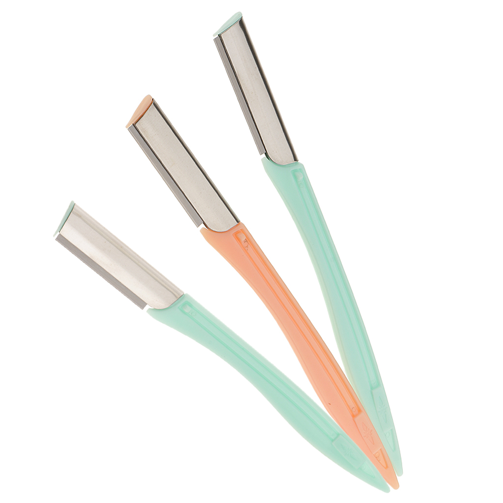 【LKFJ4OP2K0】Lot 3 Women Face & Eyebrow Hair Removal Safety Razor Brow ...