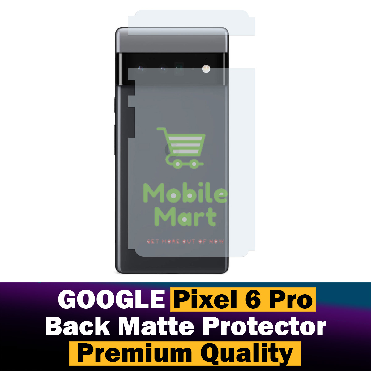 Google Pixel 6 Pro Back Protector Carbon Fiber Matte Soft Skin Sheet ...