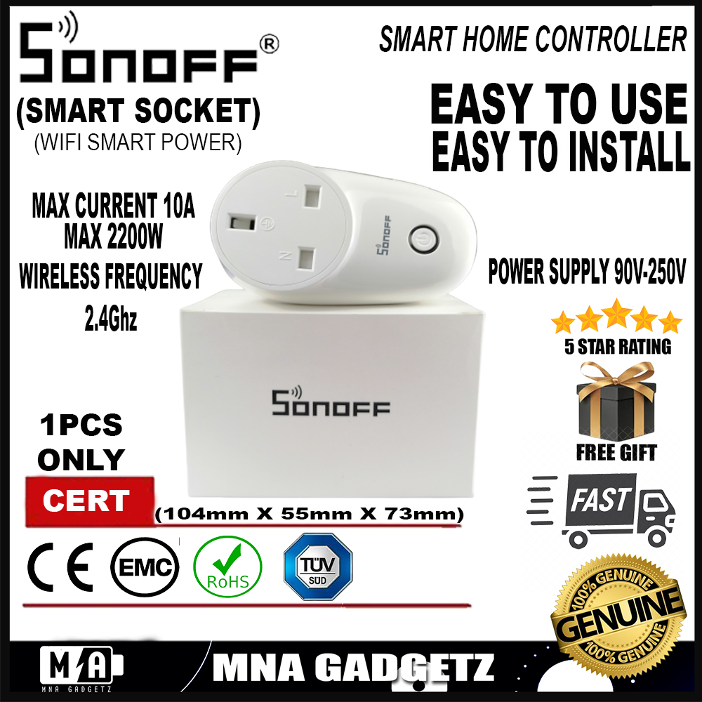 SONOFF SMART SOCKET S26G MNA Wifi Smart Socket UK Plug Wireless App ...