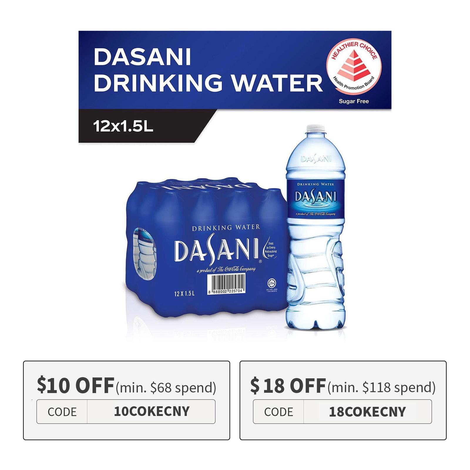 Dasani Drinking Water (12 x 1.5L) - Case | Lazada Singapore
