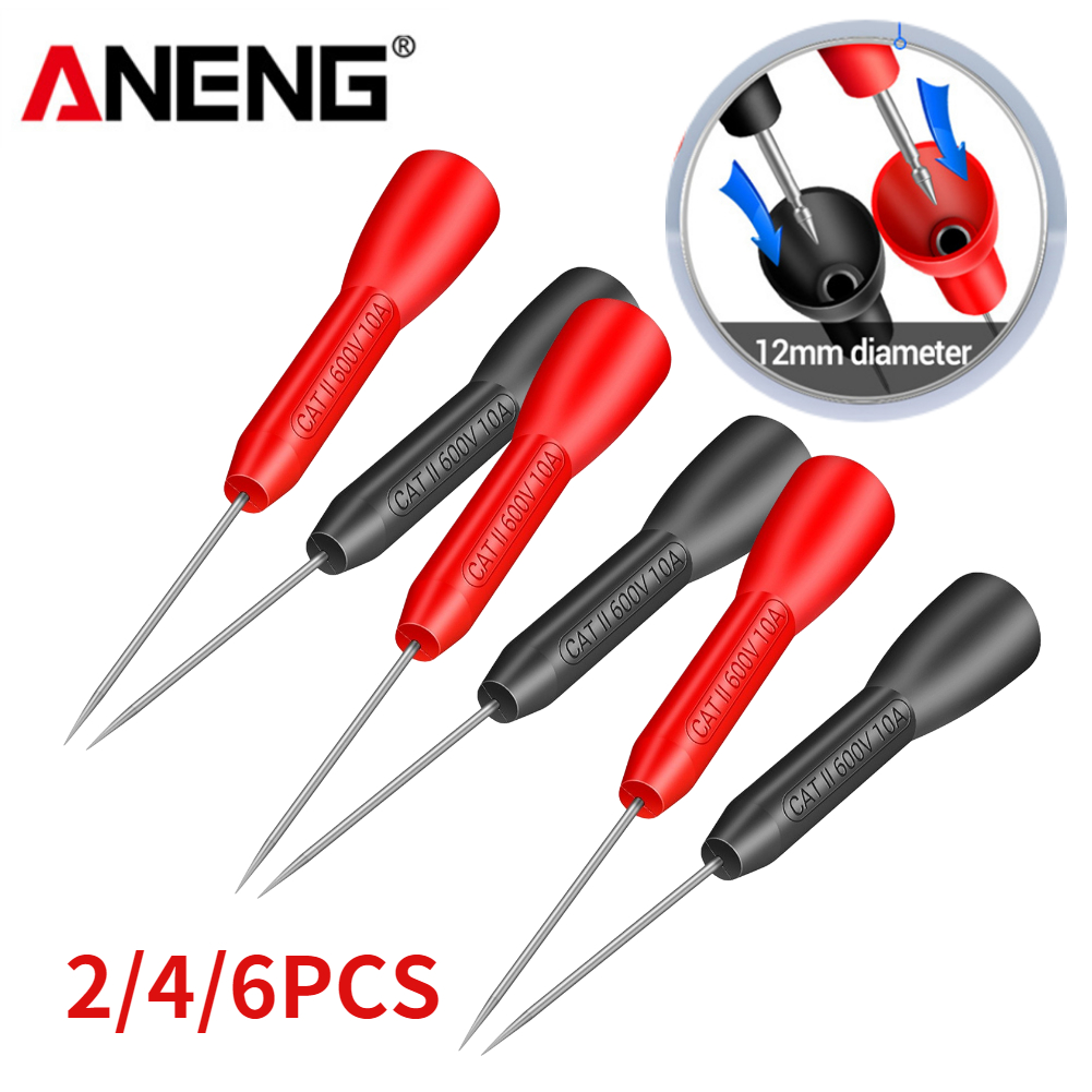 【41702198】2/4/6pcs Instrumentation Test Probe Digital Multimeter Test ...