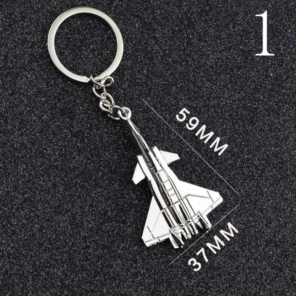 Keychains Gift 3D Aircraft Key Chain Fighter Jet Plane Metal Car Key ...