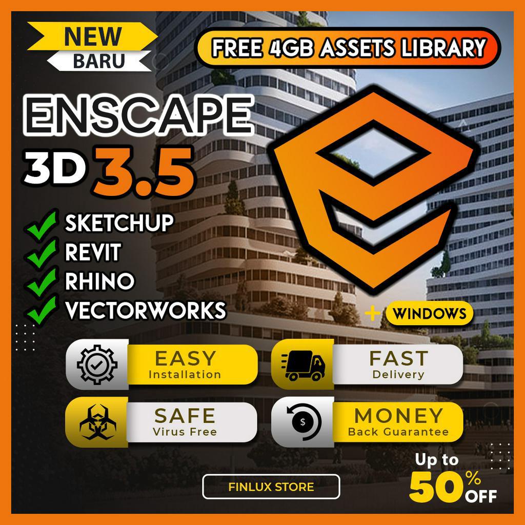Enscape 3D v3.5.4 For SketchUp/Revit/Rhino/VectorWorks For Windows (64 ...