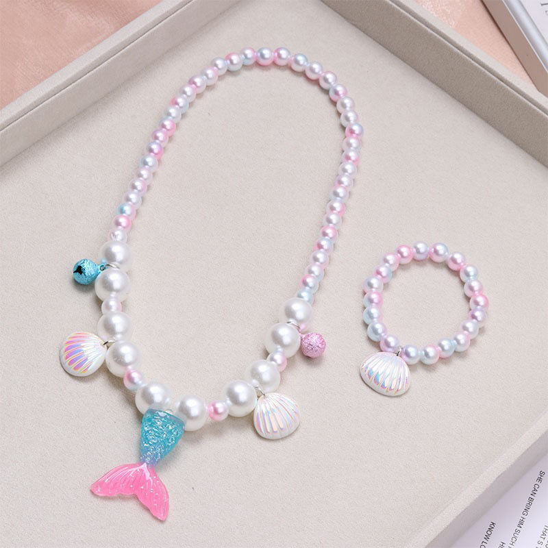 【Super Sale】Princess Girl Baby Girl Jewelry Accessories Mermaid Shell ...