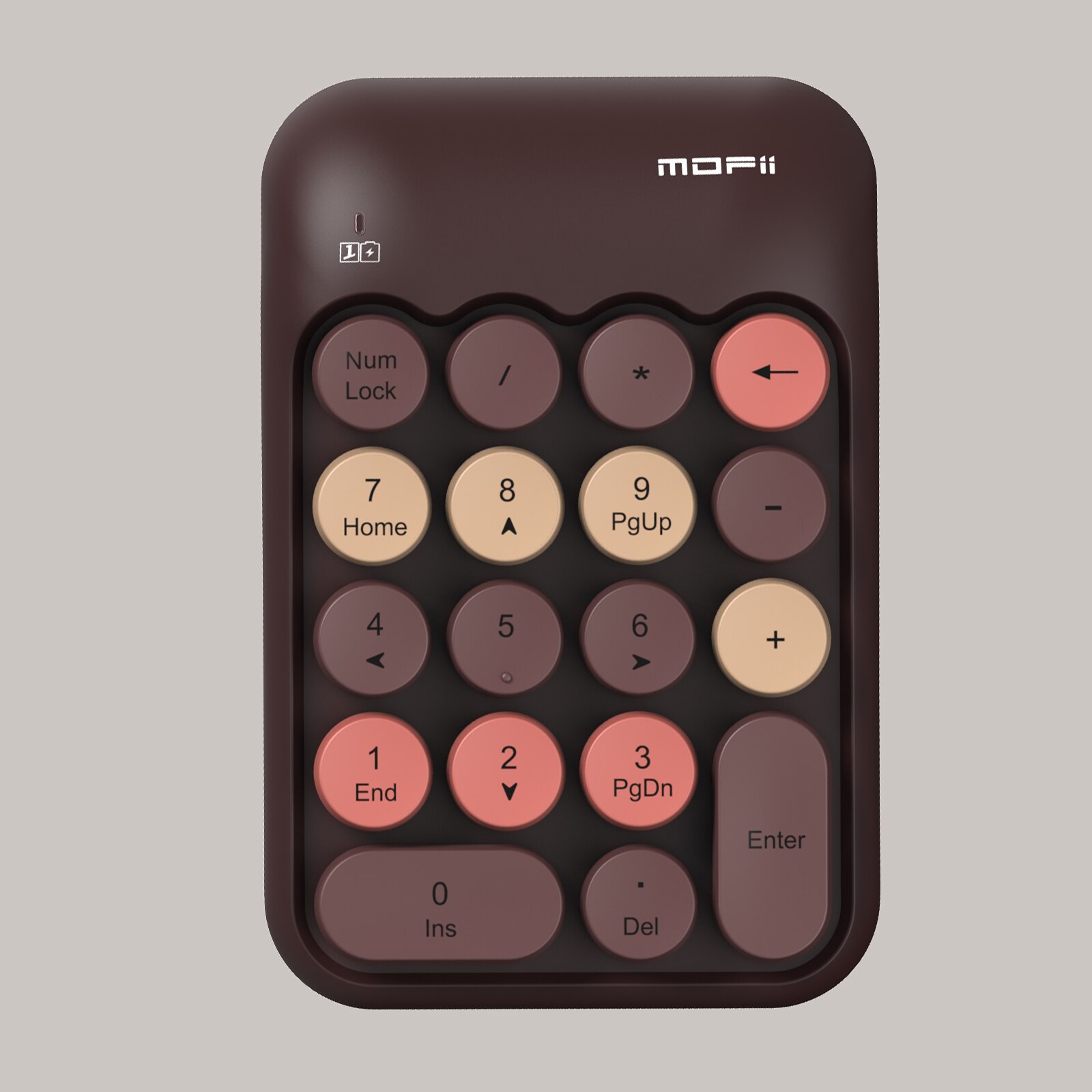 【Limited Time Only】 MOFII Numeric Keypad,Colorful Retro Mini Portable ...