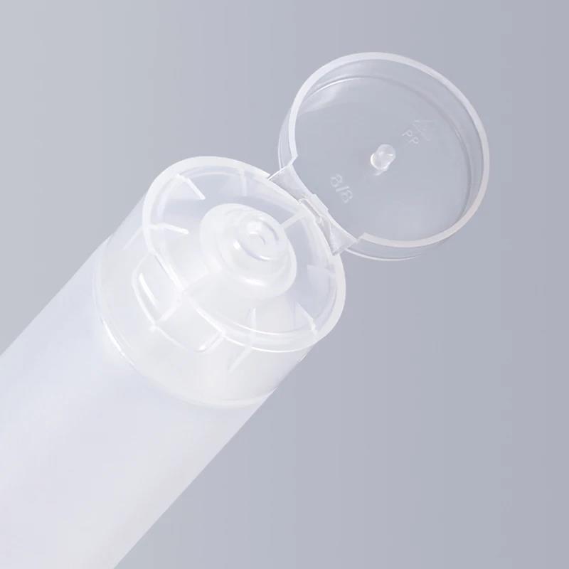 10Pcs Empty Refillable Plastic Squeeze Tubes Transparent Cosmetic ...