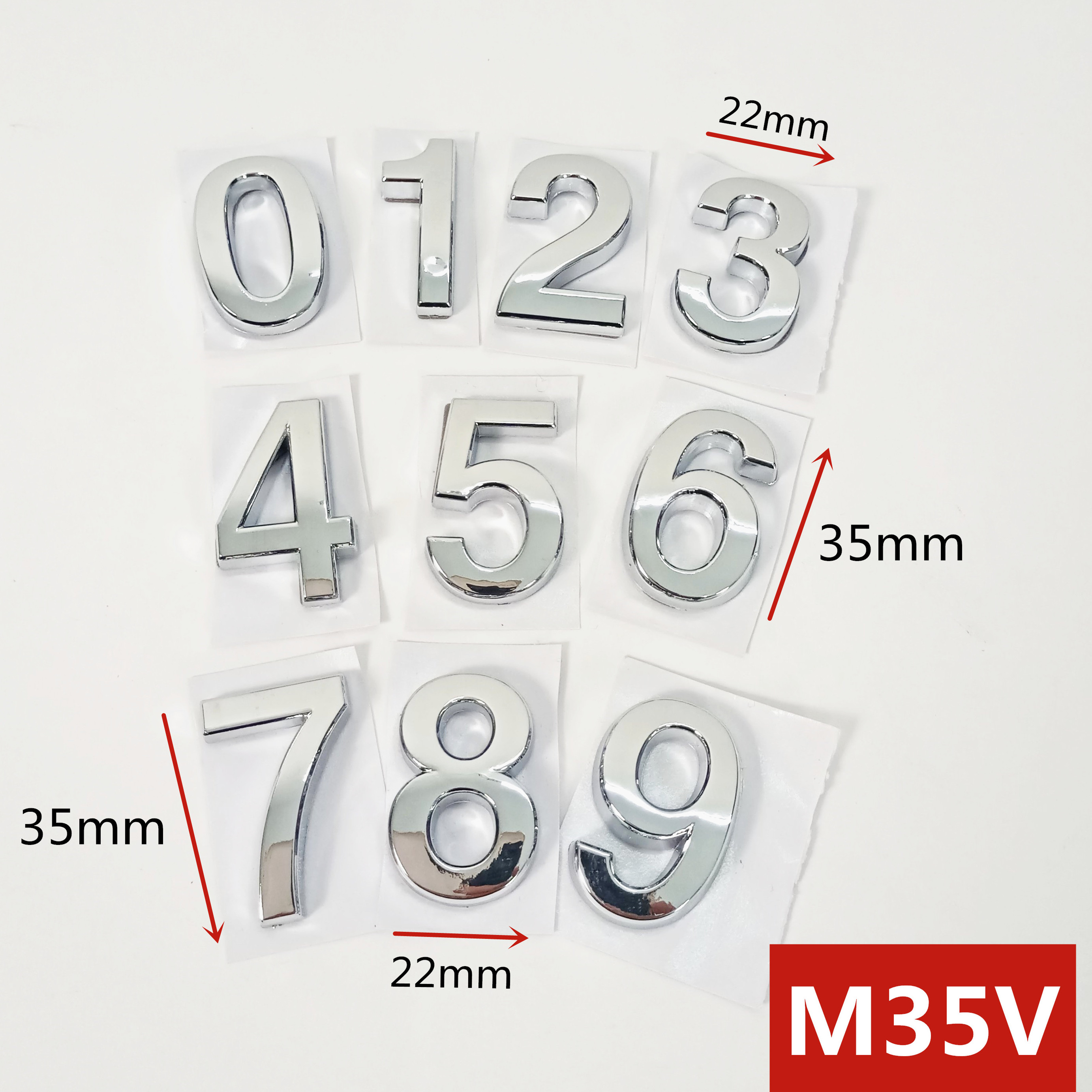 【TopazTrove】35mm House Number House Hotel Door Plate Address Digits ...