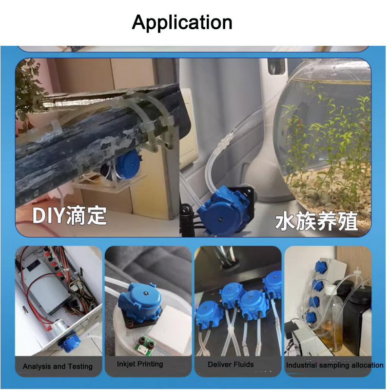【In-Stock】 12v Dosing Peristaltic Pump Dosing Water Pump With Connector ...