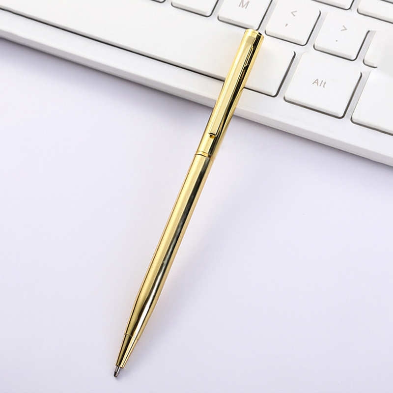 Simple Metal Ballpoint Pen Student School Stationery Signature Pen ...