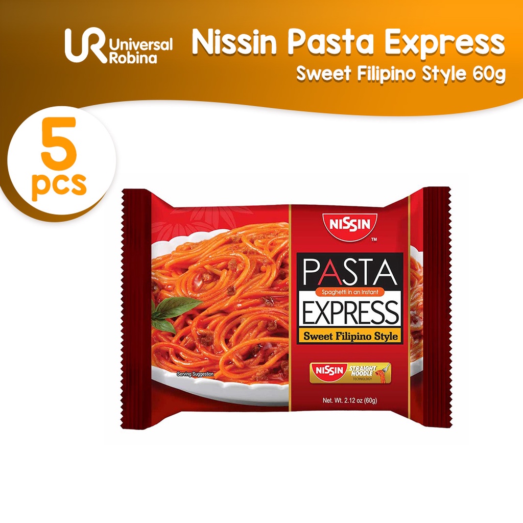 Nissin Pasta Express Sweet Filipino Style (60g) - 5 pcs | Lazada PH