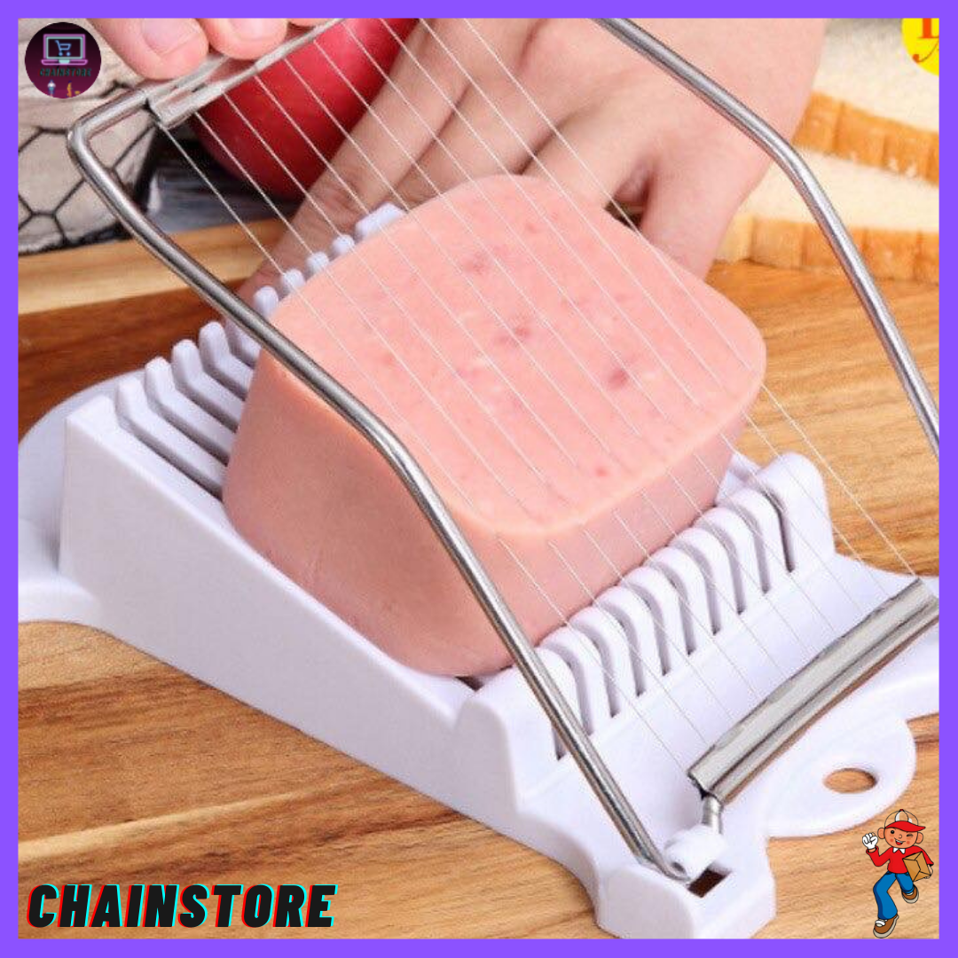 CHAINSTORE Spam Slicer Luncheon Meat Slicer Stainless Steel Durable Egg ...