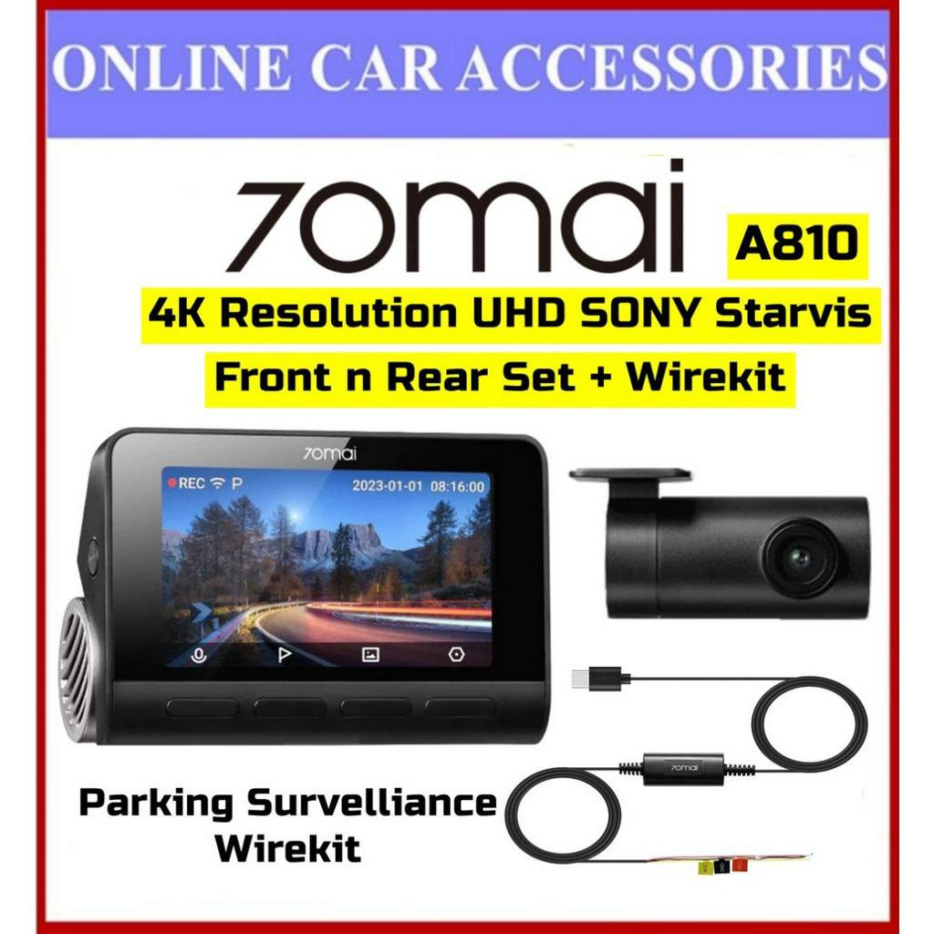 70mai A810 Dash Cam 4K Resolution Sony Starvis Lens Dual Vision Car Recorder with GPS ADAS DVR ...