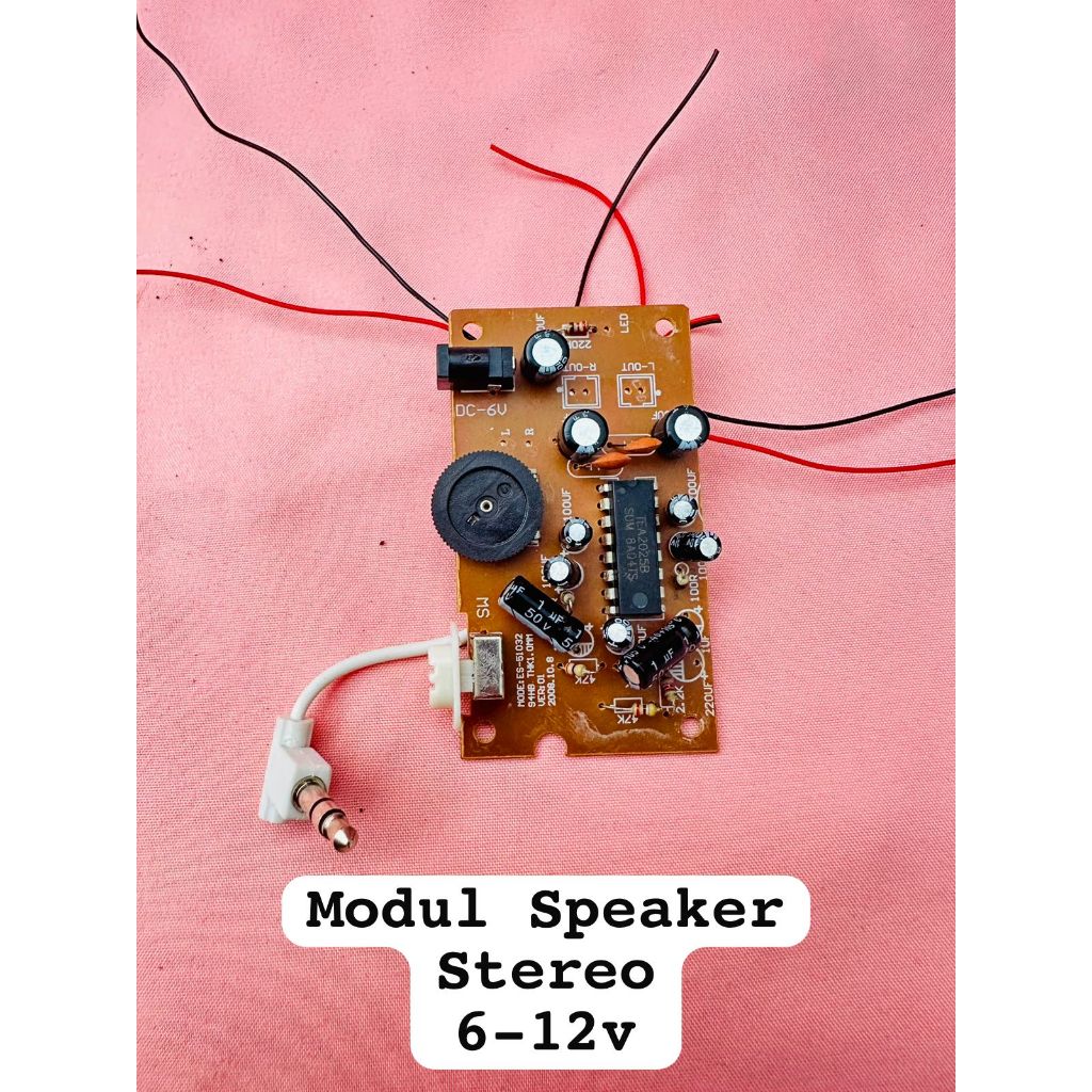 Modul Module Speaker Aktif Aux Stereo 612v Copotan Murah Lazada Indonesia