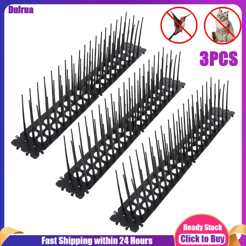 Dulrua 3pcs Bird Spike Plastic Repellent Fence Spike Pigeon Prevention ...