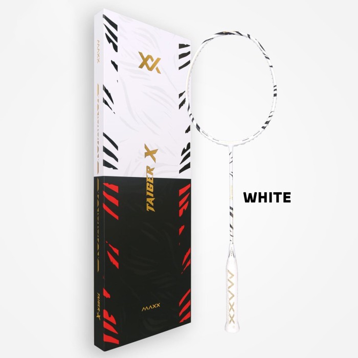 Exclusive Box ! Raket Badminton Maxx Taiger X Pro Black And White ...