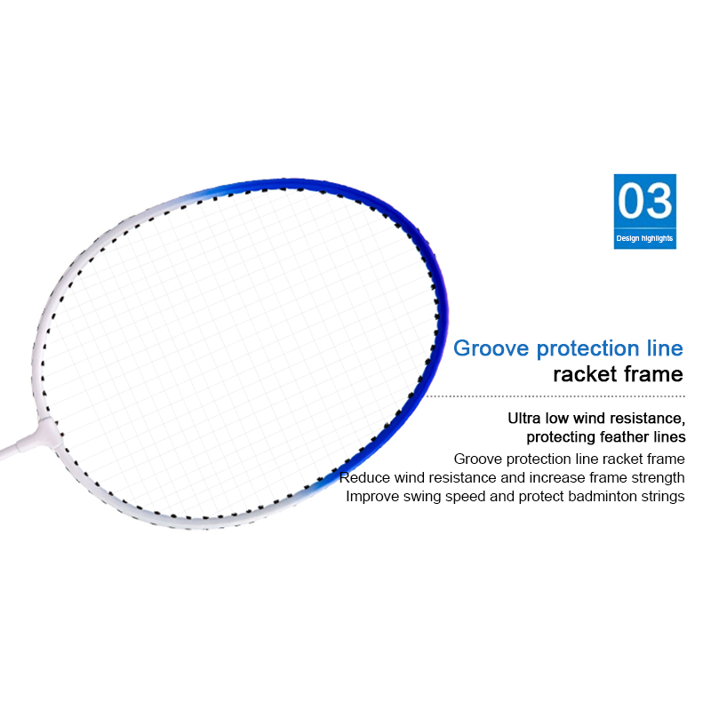 168 Ferroalloy Durable And Durable Badminton Racket For Adults And ...