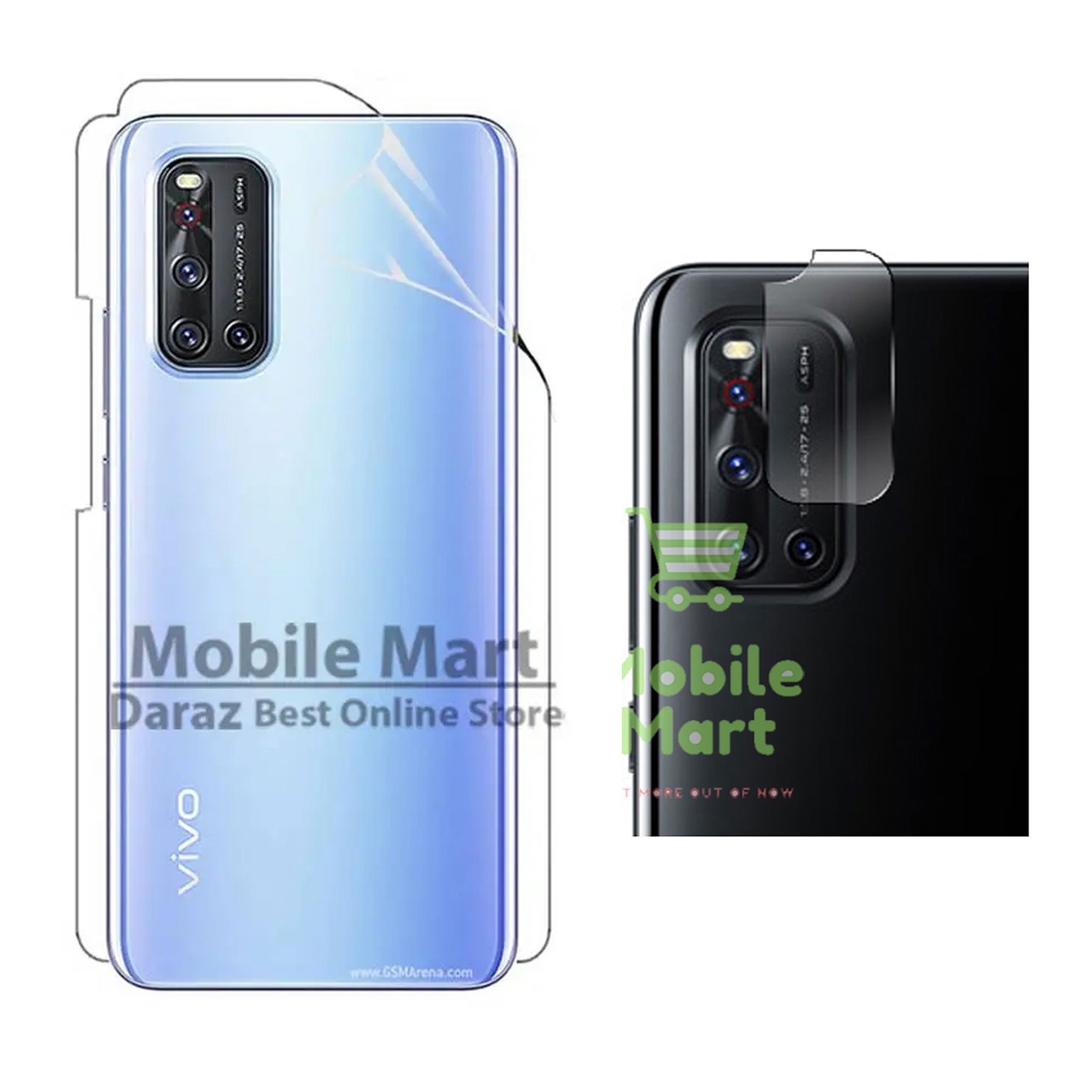 Vivo V19 Full Back Coverage Clear Hydrogel Flexible Soft Film + Durable ...