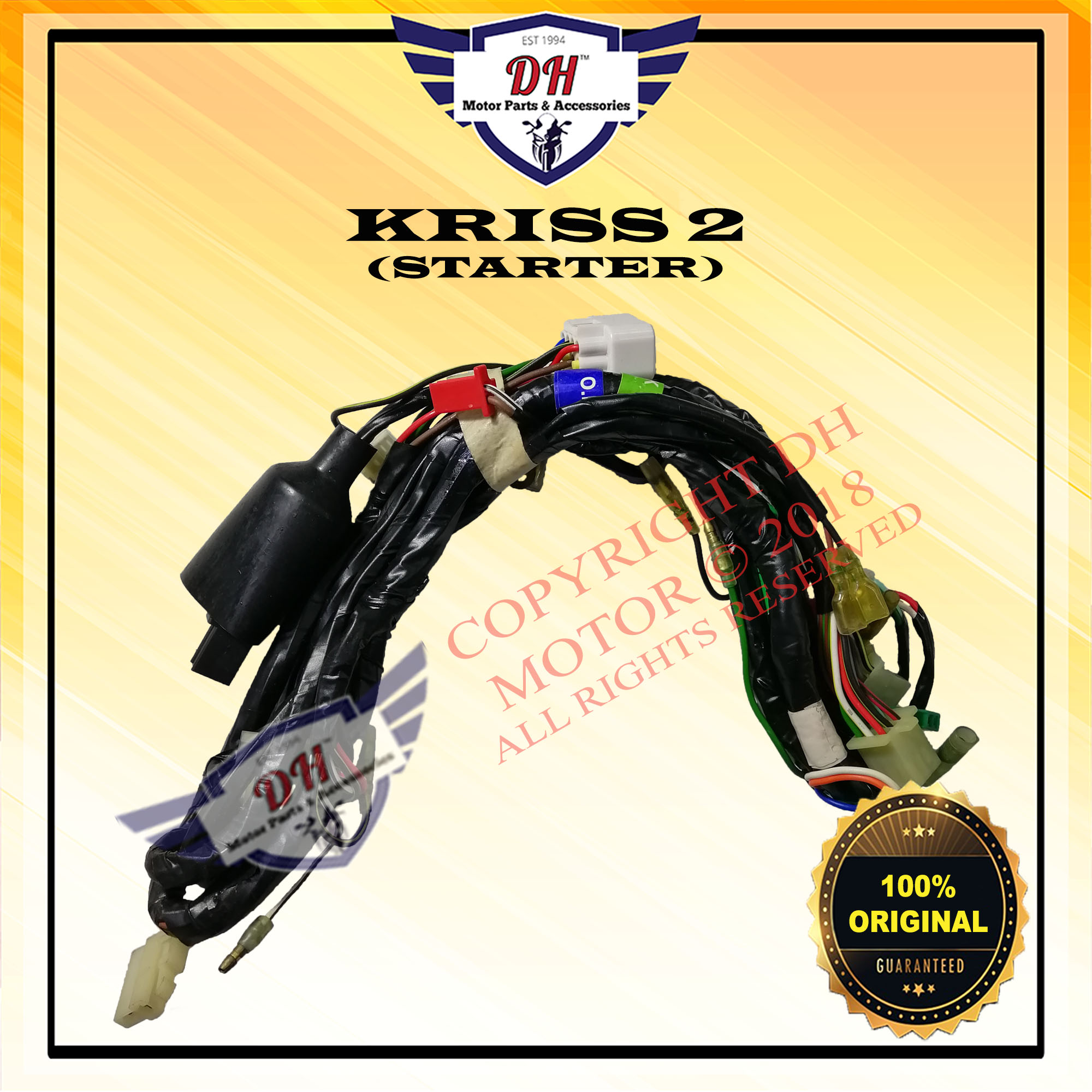 KRISS 2 (ORIGINAL) WIRING BODY WIRE HARNESS FULL SET MODENAS | Lazada