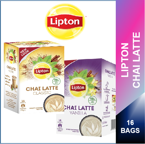 【Value Pack】Lipton Chai Latte Classic / Vanilla, 16 Sachets | Lazada ...