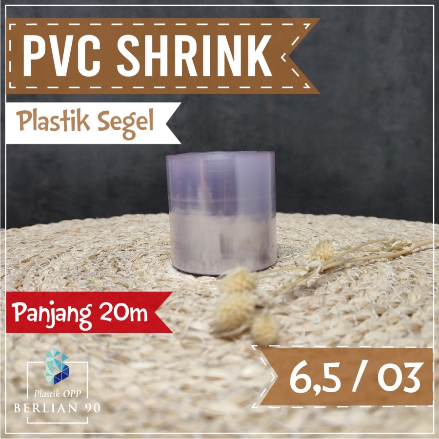 Plastik Segel 6,5 cm x 20 Meter Plastik PVC Shrink Segel Plastik ...