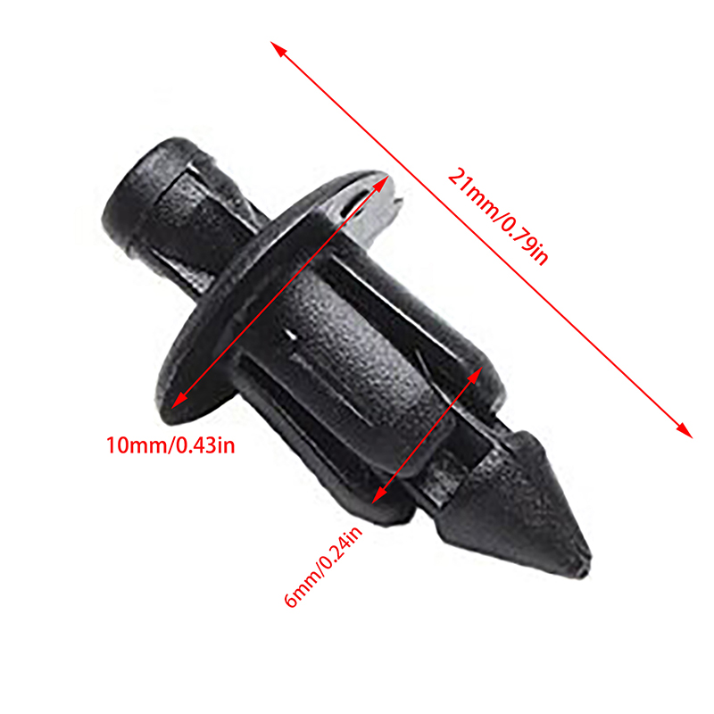 20PCS 6mm Fastener Clips Push Retainer Pin Rivet For Motorcycle Plastic ...