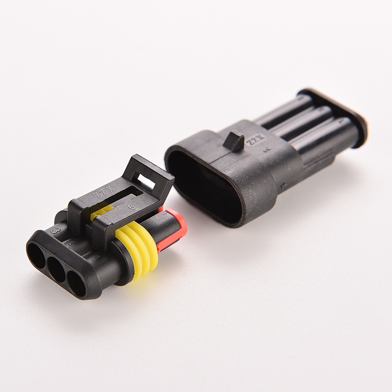 5 Kits Car 3 Pin Way Sealed Waterproof Electrical Wire Auto Connector ...