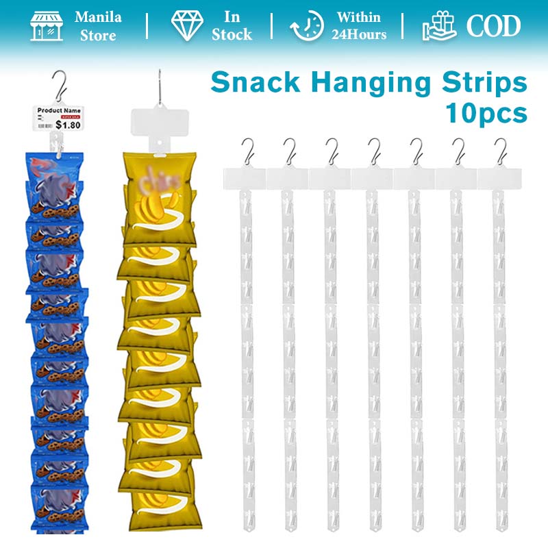 10pcs Station Hanging Strips Plastic Display Merchandise Strip with ...