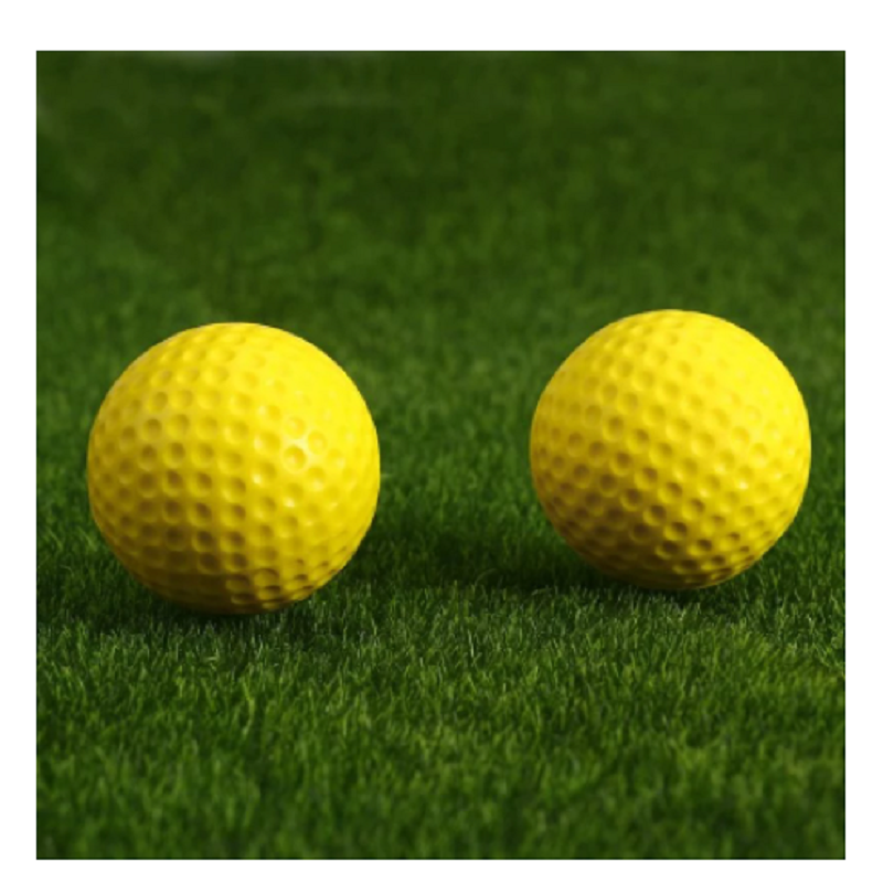 【LATS Store】18PCS Practice Balls Soft Dimpled Elastic Indoor Outdoor Training Foam Golf Balls ...