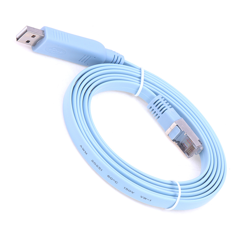 1.8M USB To RJ45 USB To RS232 Serial To RJ45 CAT5 Console Adapter Cable ...