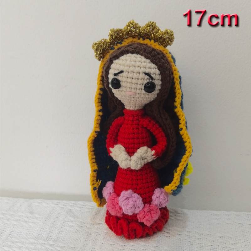 【Yibei Fairy Tale Toy City】Handmade Crochet Virgen Plush Toy Madonna ...
