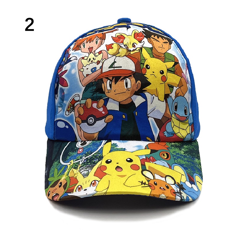 48-54cm Pokemon Pikachu Baseball Cap Hip Hop Hat for Kids 2-8 years old ...