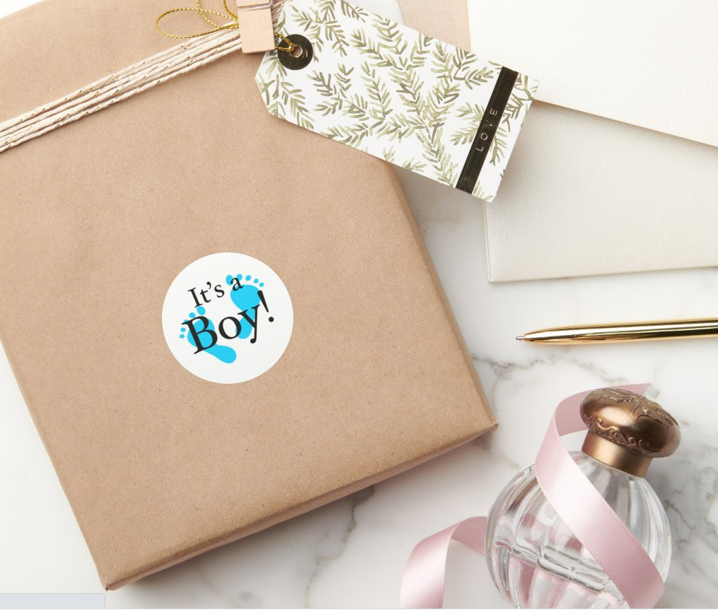 Welcome Baby Boy Labels Blue Decor Welcome New Born Gender Reveal Baby ...