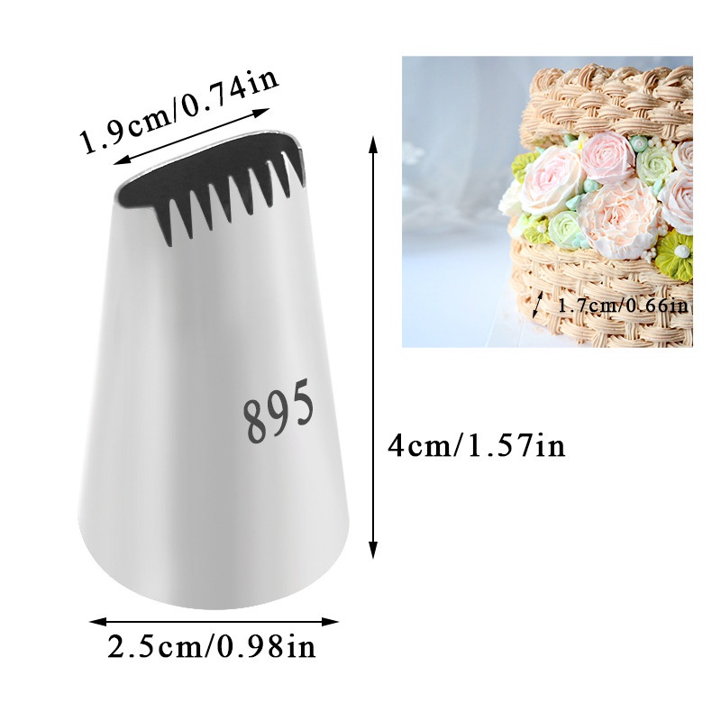 13 Styles Large Icing Piping Nozzles for Decorating Cake Baking Cookie ...