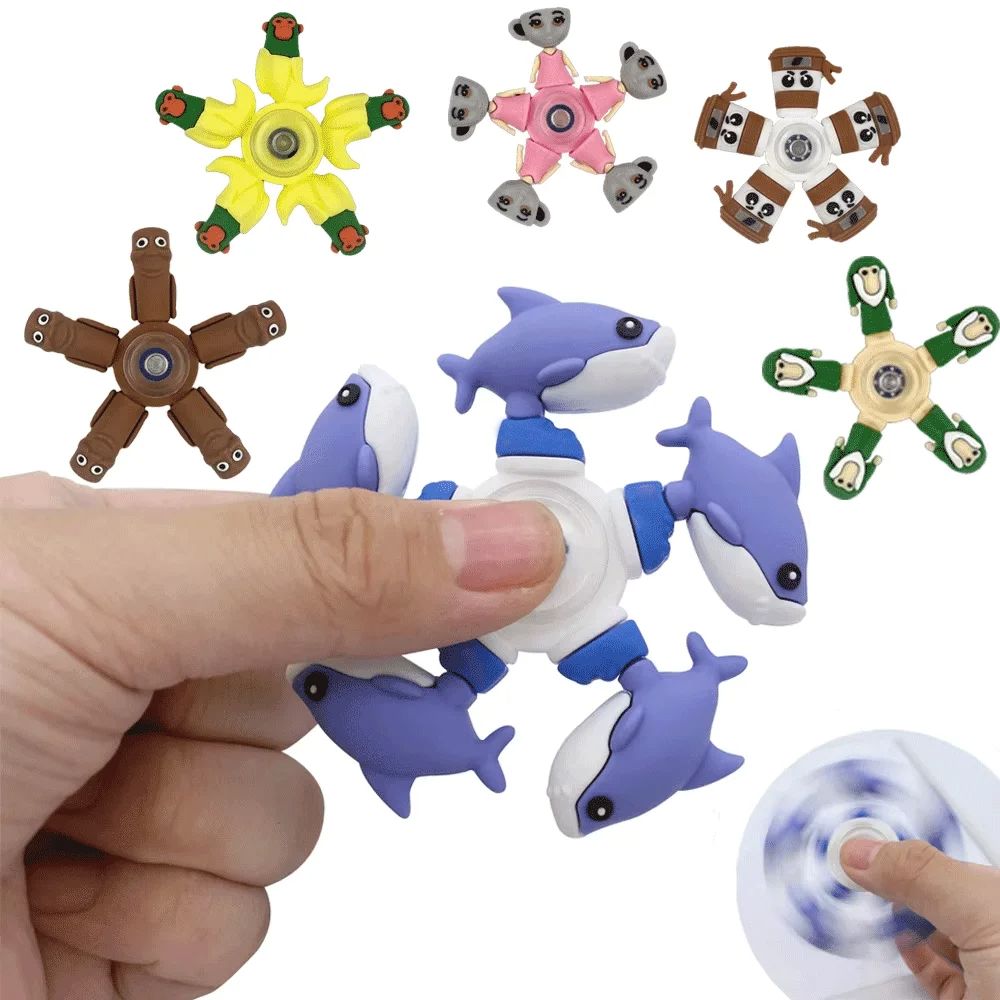 Interesting PVC Fidget Spinner Italian Brainrot Tung Deformed Stress ...