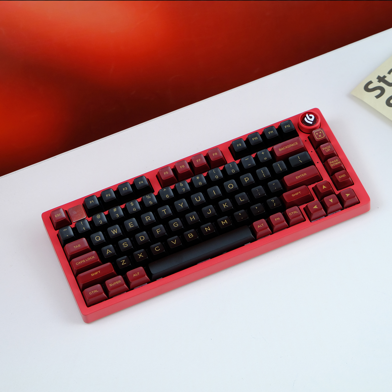 【Clearance Markdowns】 KBDiy SA Keycap GMK Red Samurai PBT Double ...