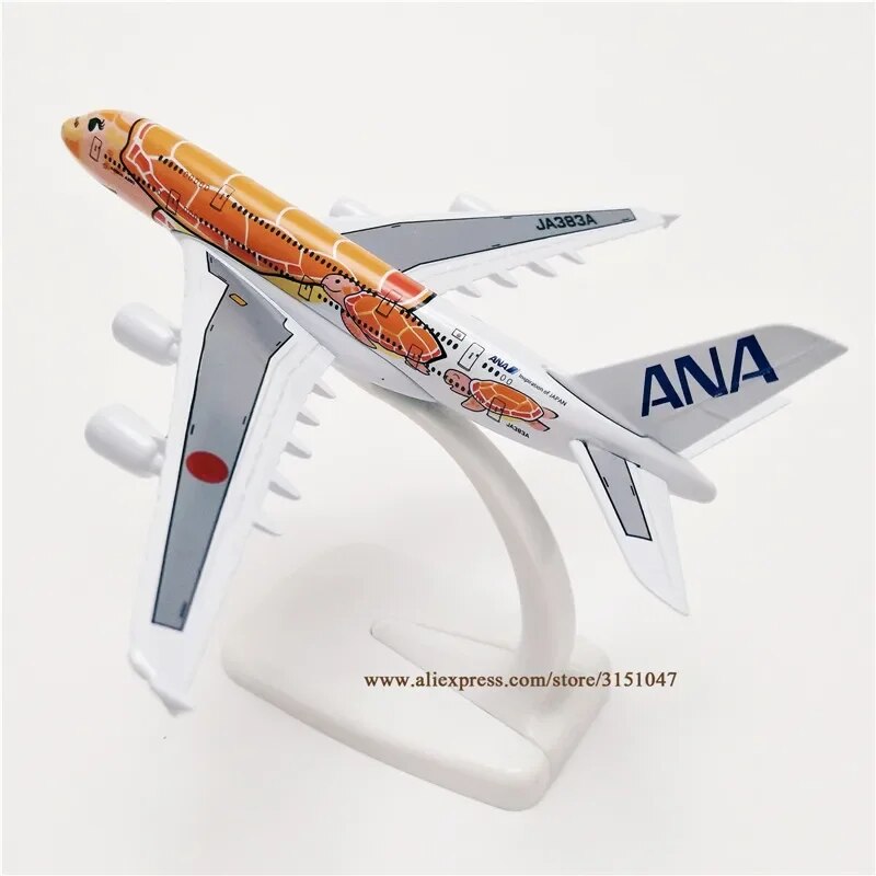 NEW Blue 16Cm Air Japan ANA Airbus A380 Cartoon Sea Turtle Airlines ...
