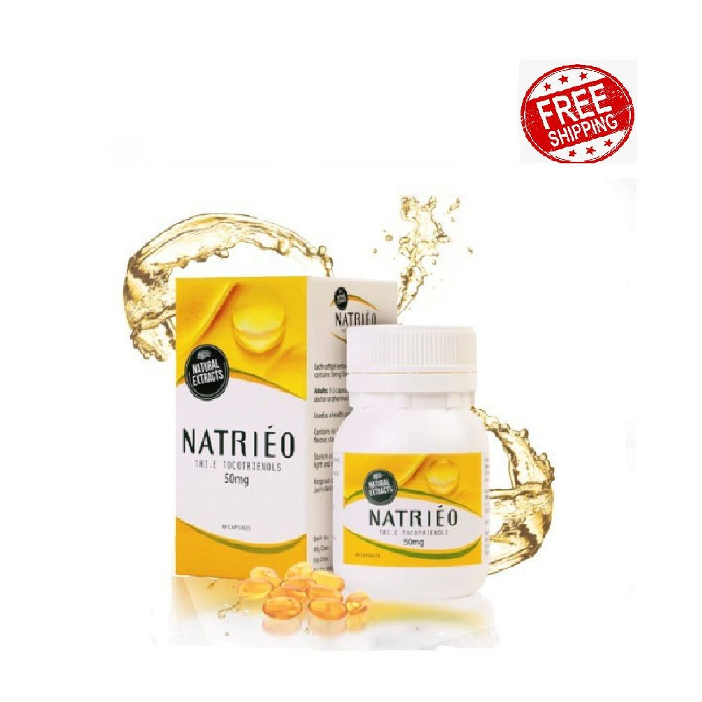 ☉NATRIEO TRI.E (VITAMIN E) TOCOTRIENOLS 50MG 100mg (60 CAPSULES)♜ | Lazada