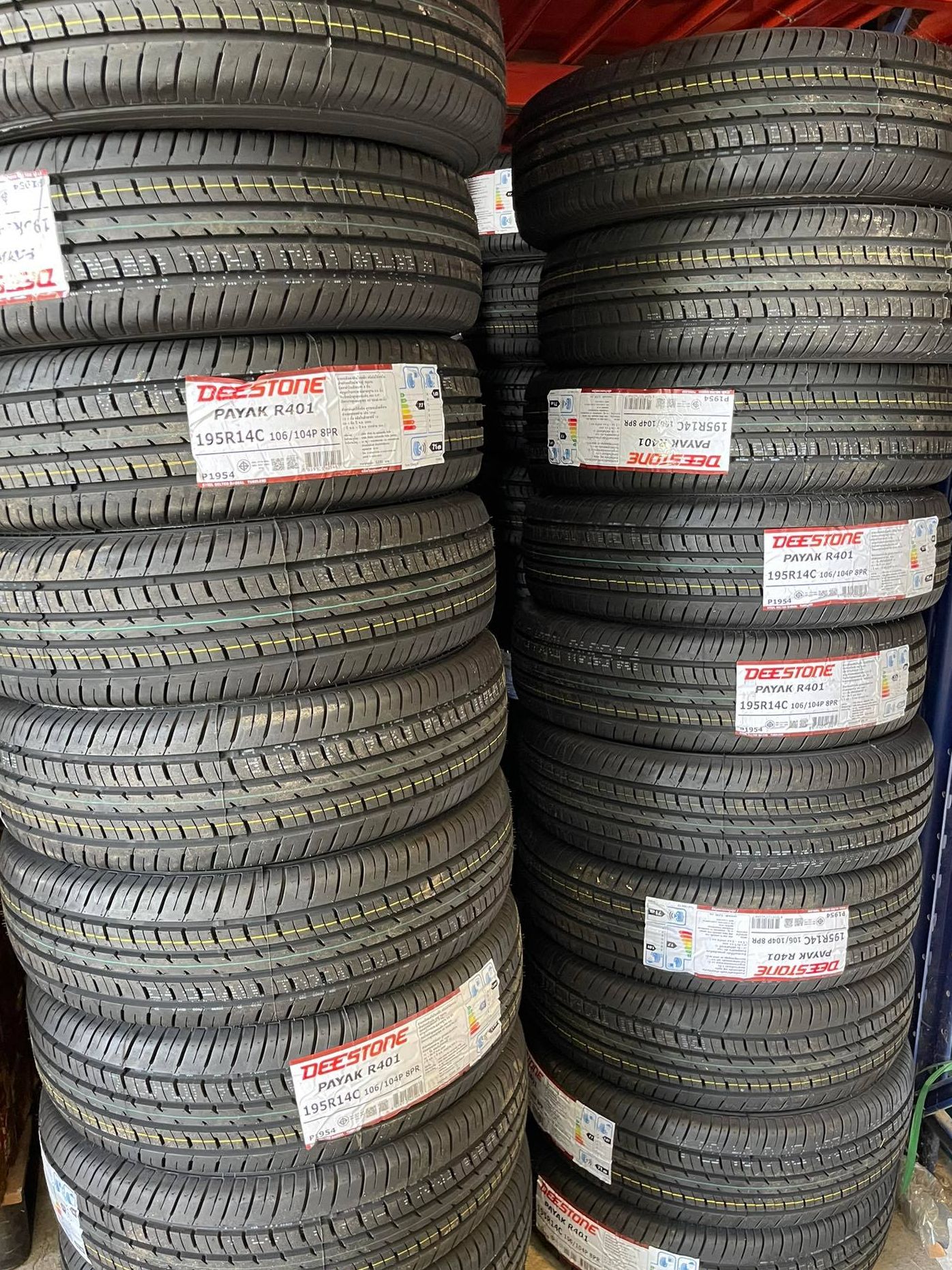 ยางรถยนต์ ยางรถกระบะ ยาง195R14C แถมฟรี จุกลมเลท ยางดีสโตน deestone รถ ...