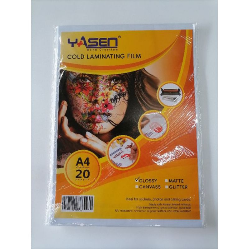 YASEN Photo Top Glossy / Matte / Glitter A4 size (20 sheets/ 1 pack ...