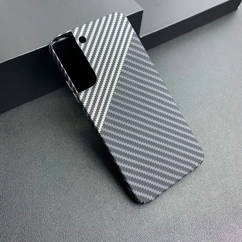 Ultra Thin Carbon Fiber Texture PC Matte Phone Case For Samsung Galxy ...