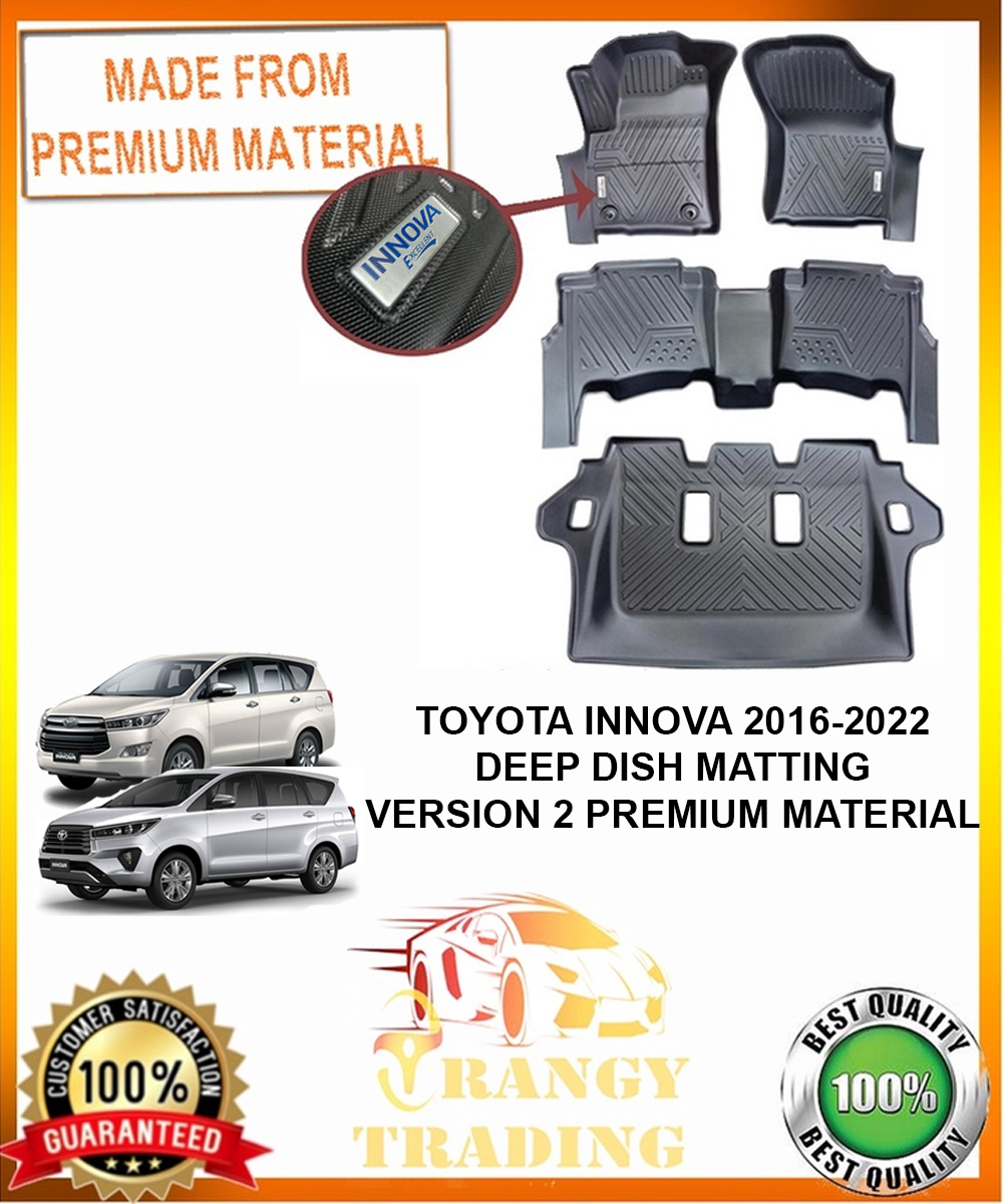Toyota Innova 2005 to 2023 OEM TPE / 5D / EXCELLENT Deep Dish Matting ...