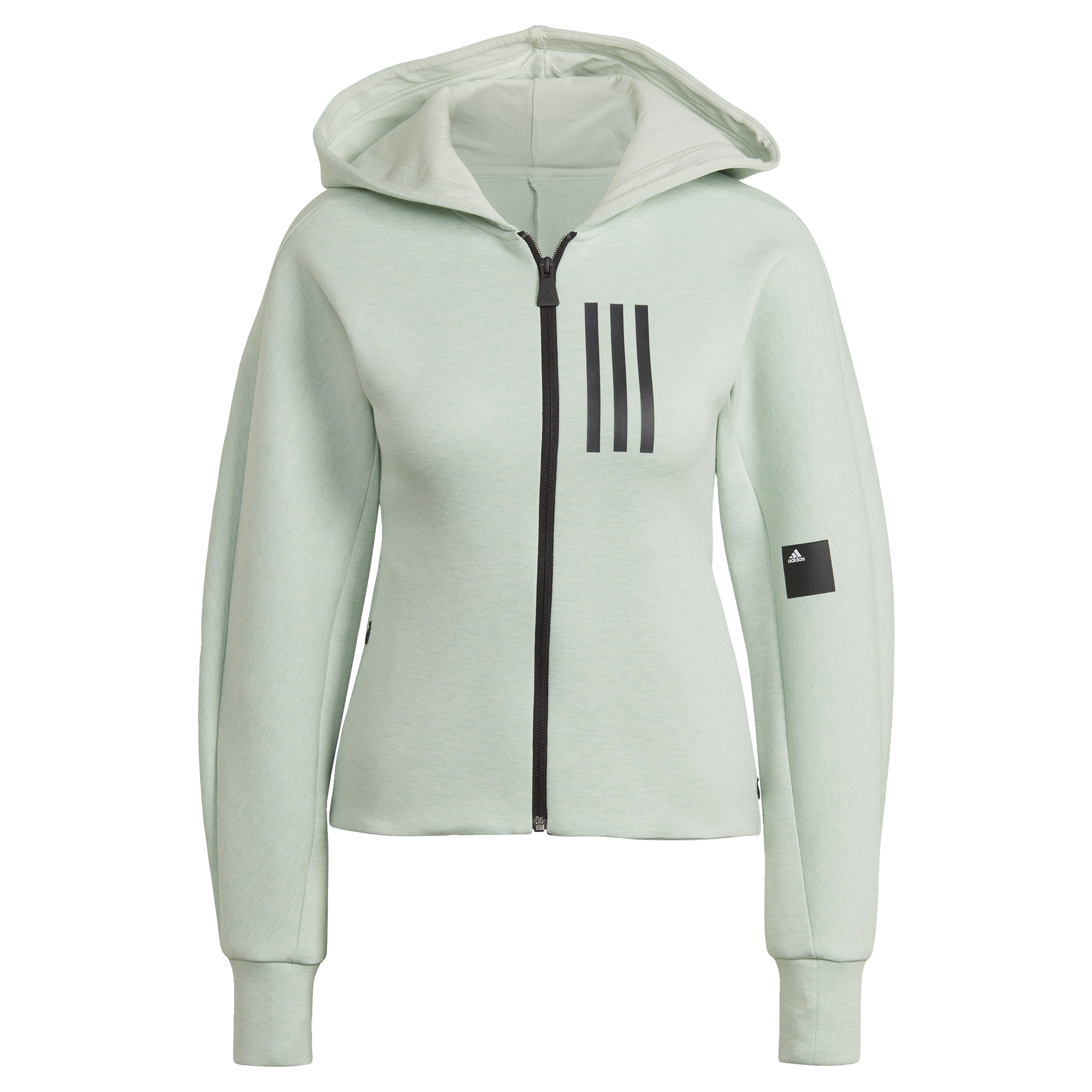 adidas ไลฟ์สไตล์ เสื้อฮู้ดซิปยาวเต็มตัวทรงสลิม Mission Victory ผู้หญิง ...