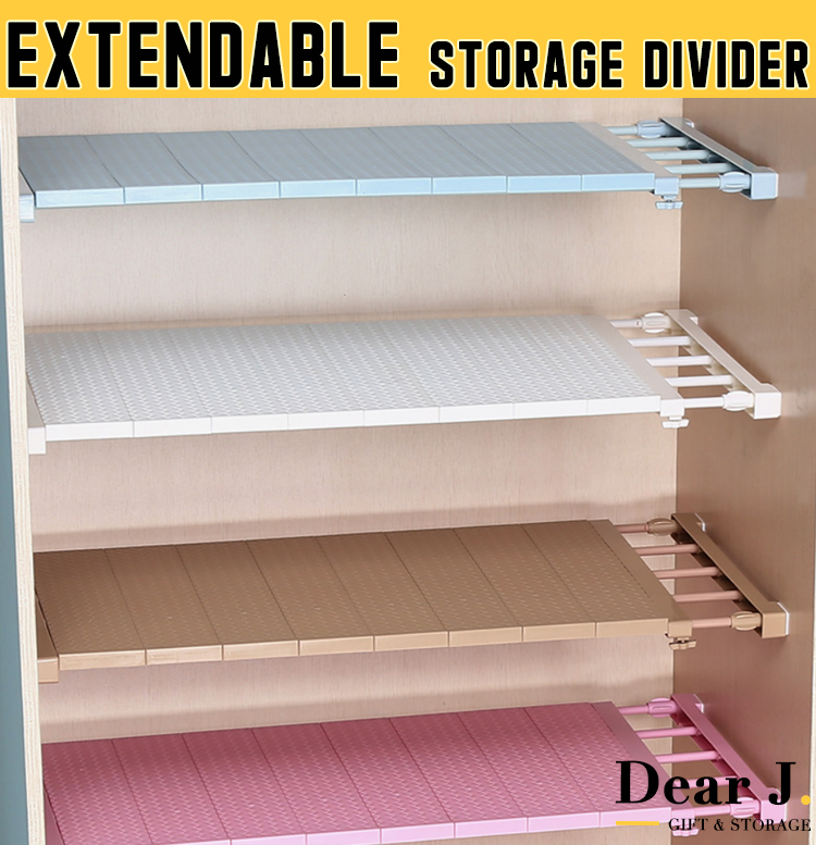 Adjustable Closet Organizer Rack/ Storage Divider/ Shelves Cabinet ...