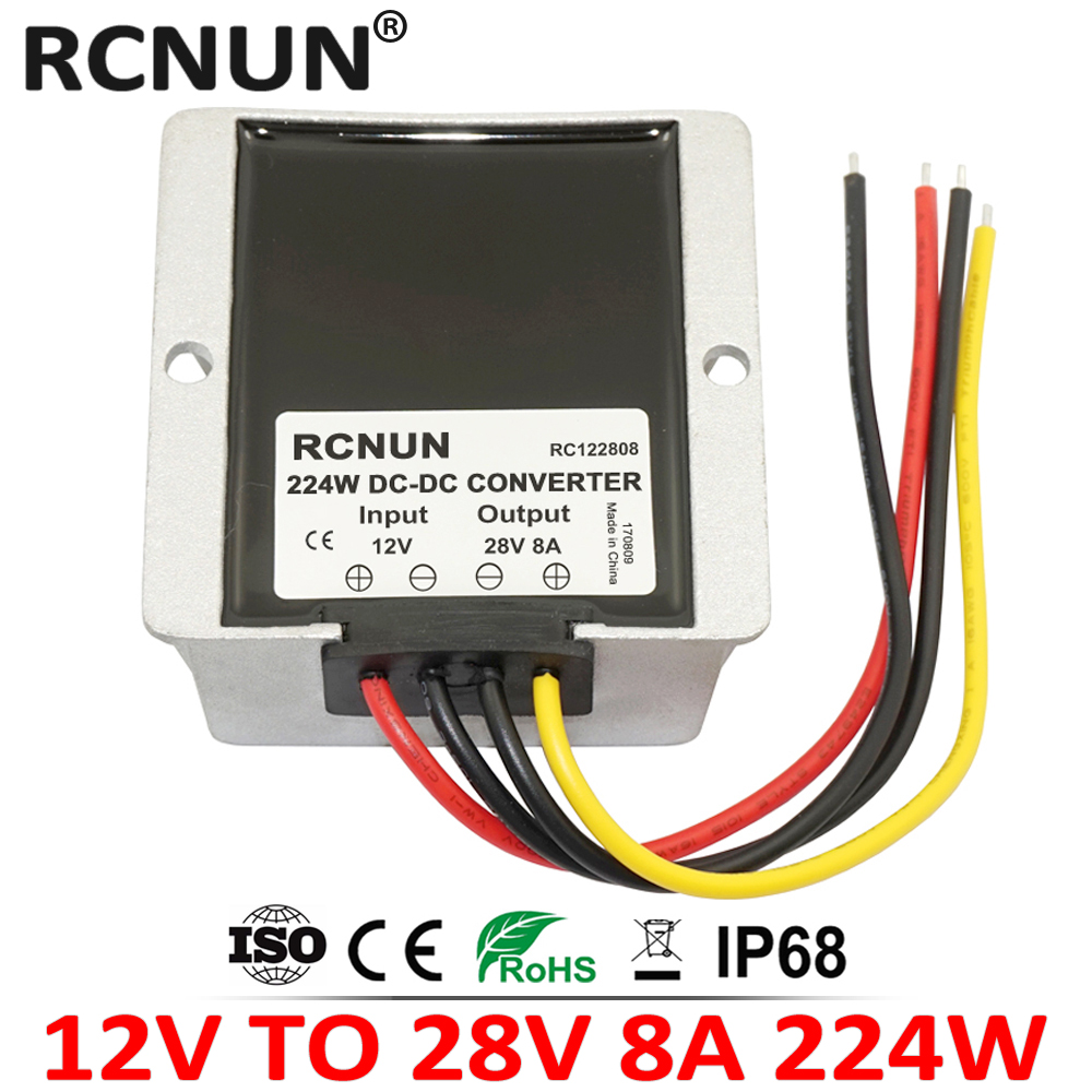 【VogueVenture】12V DC to 28V DC Boost Converter 12V-28V 5A 8A 10A Step ...