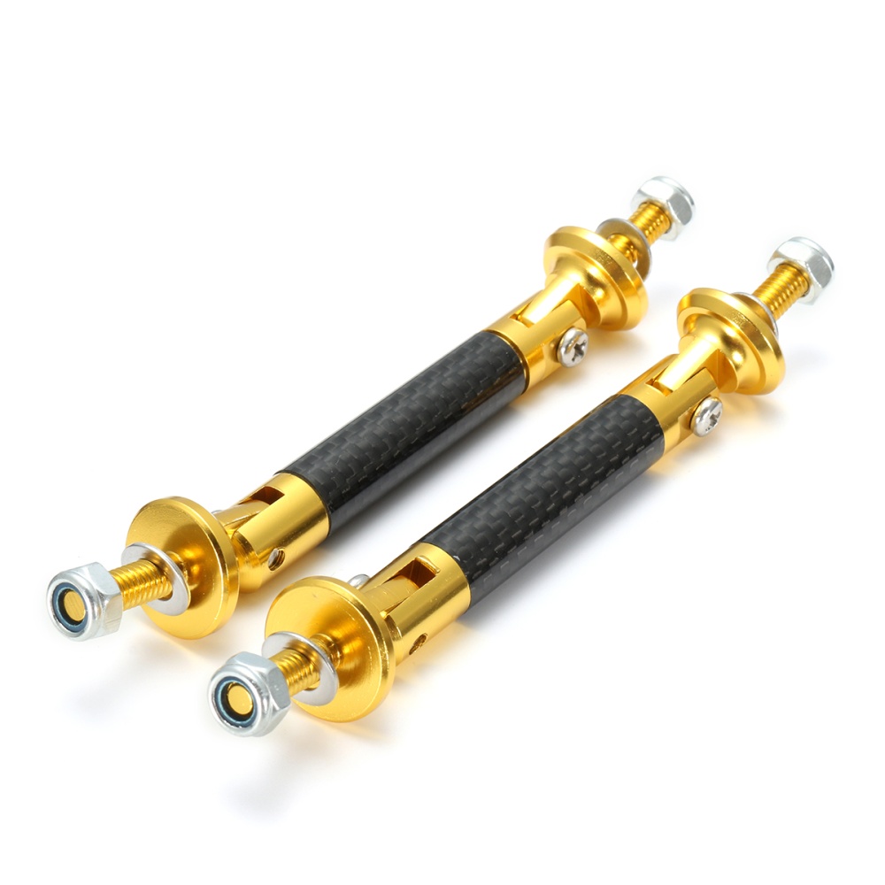 Universal Red Permium Front/Rear Bumper Lip Splitter Strut Brace Rod ...