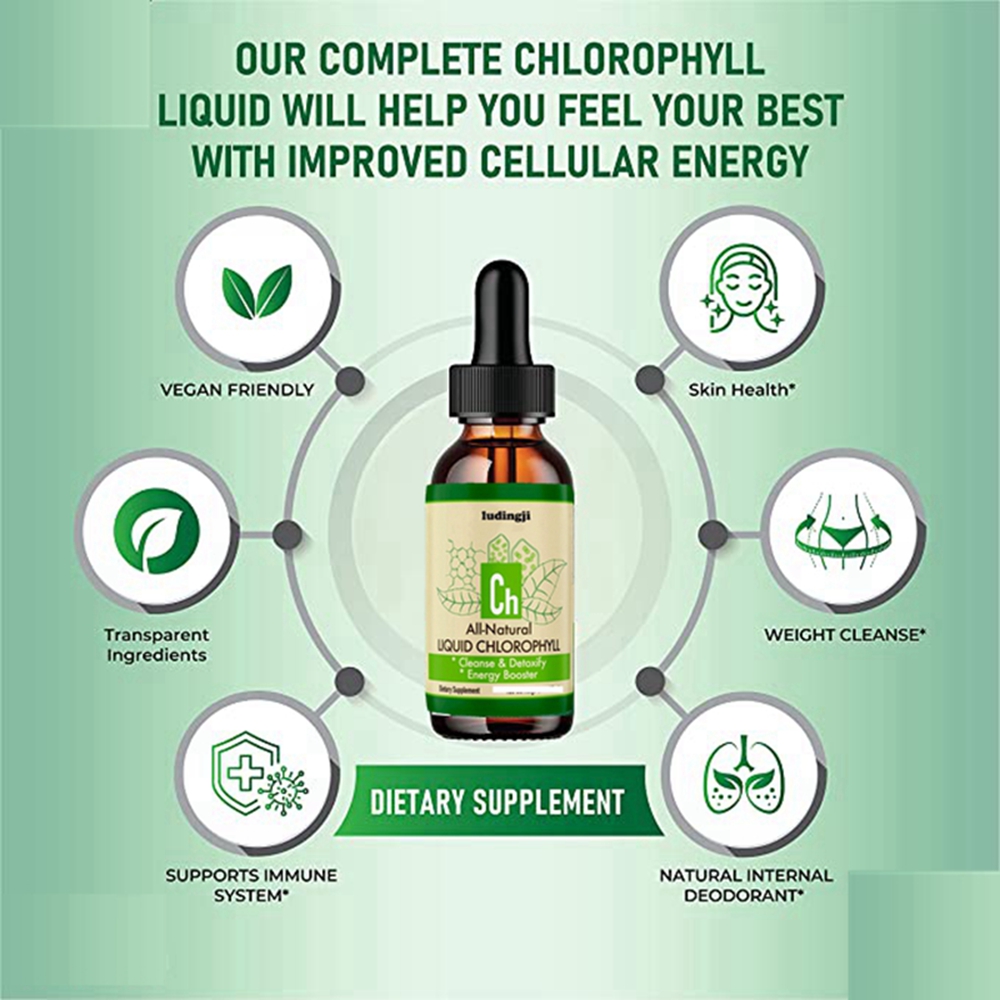 【Free-delivery】 Pure Chlorophyll Extract Chlorophyll Drops For Skin ...